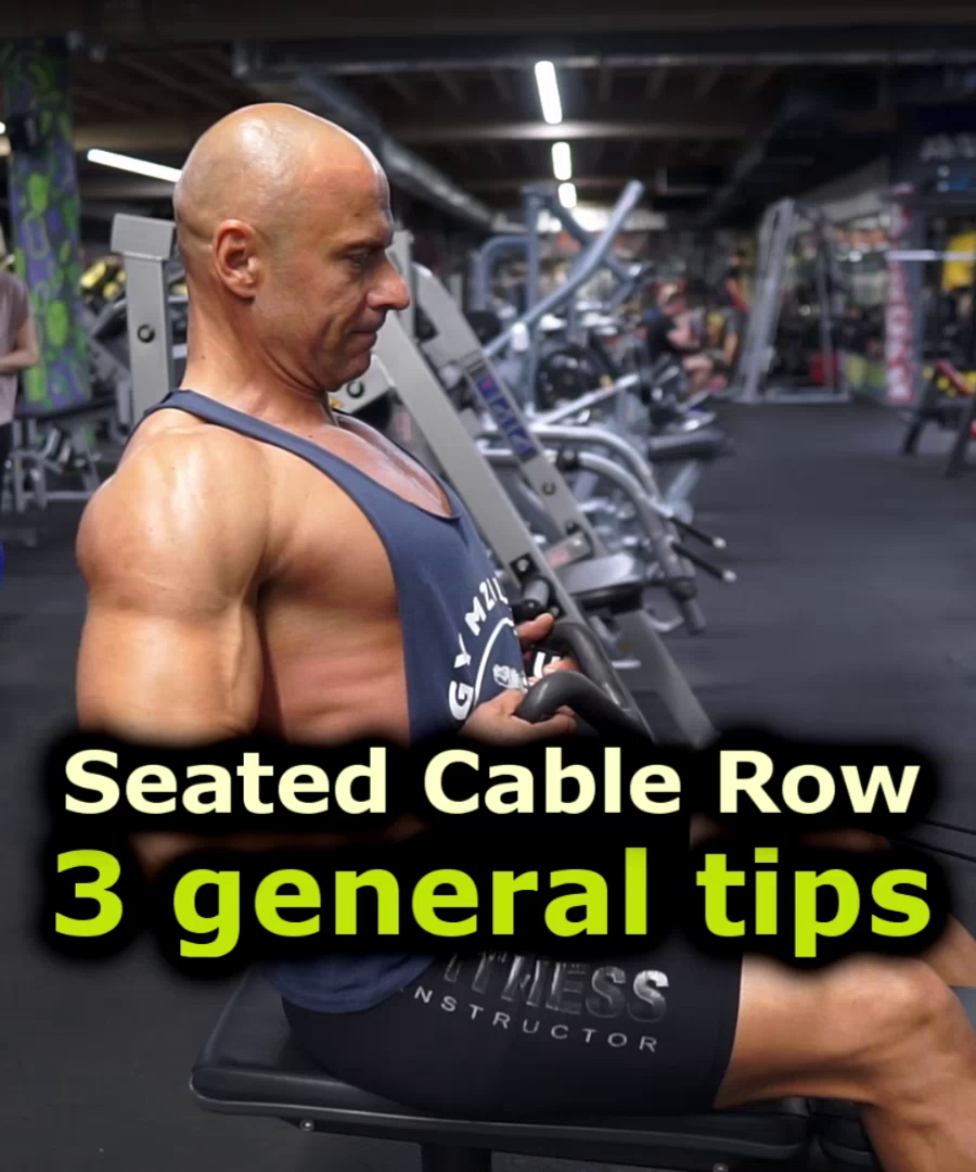 Seated cable row - 3 general tips | GymZilla Tribe Exercises