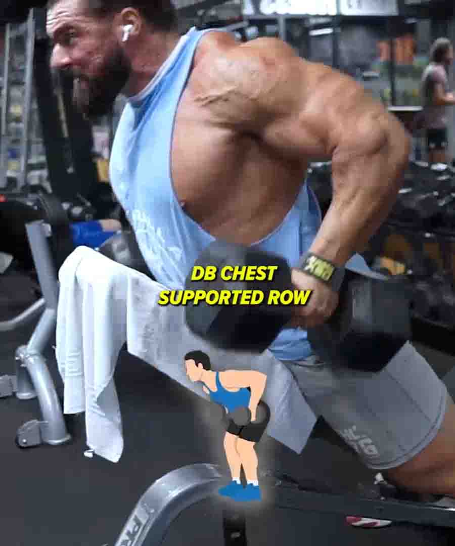 Dumbbell Chest Supported Row with THE KING | GymZilla Tribe Exercises