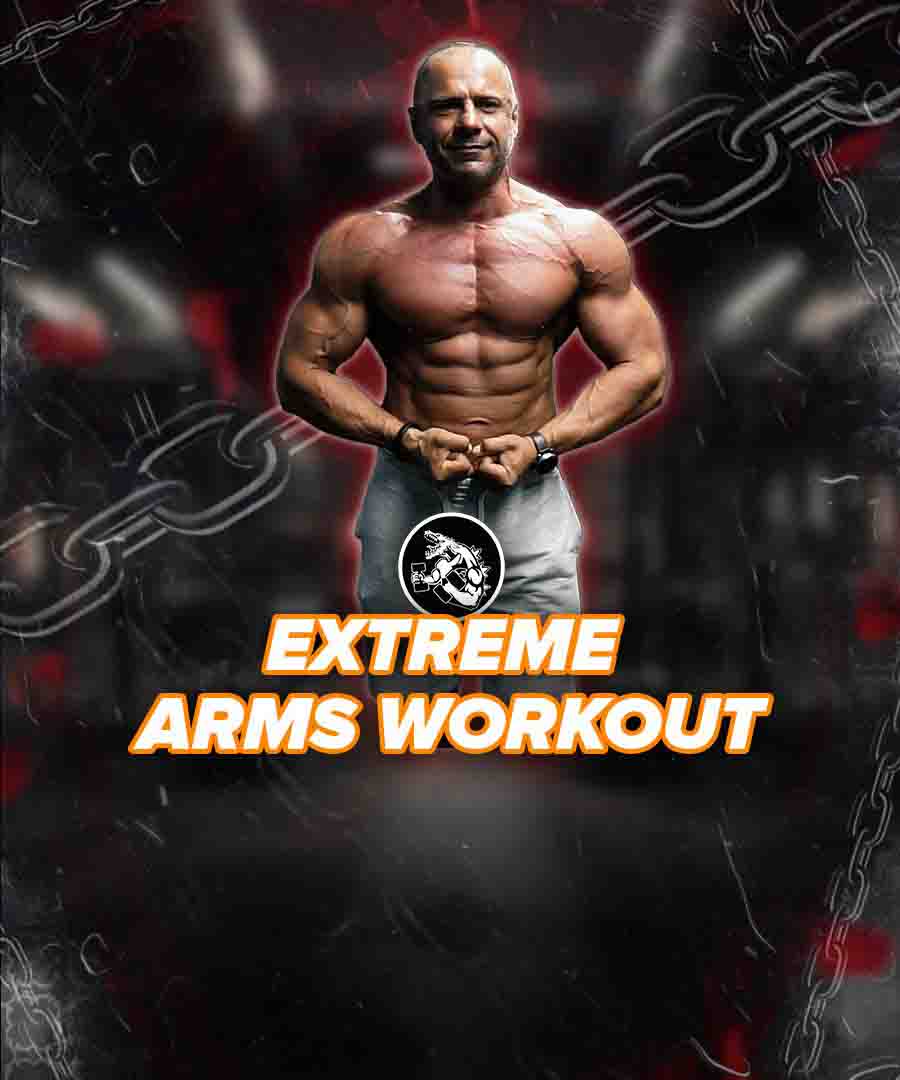 Extreme mode full arms workout to build huge arms | GymZilla Tribe Workouts
